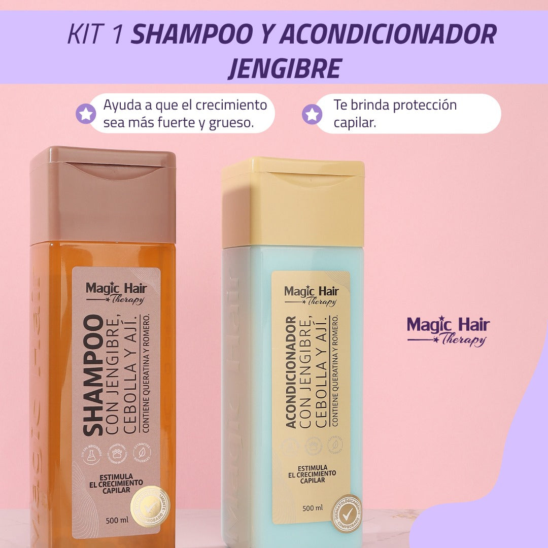 KIT 1 DE JENGIBRE – Magic Hair